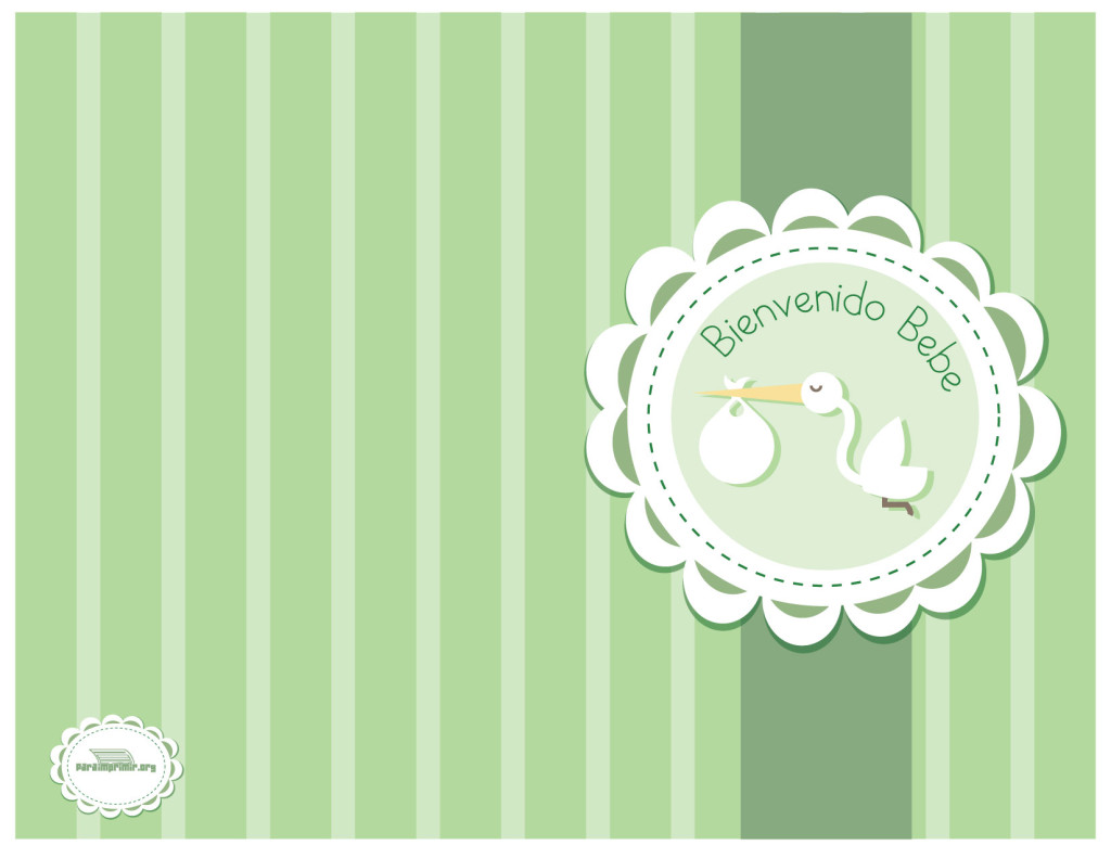 Tarjeta para imprimir bienvenida bebe en PDF 2026